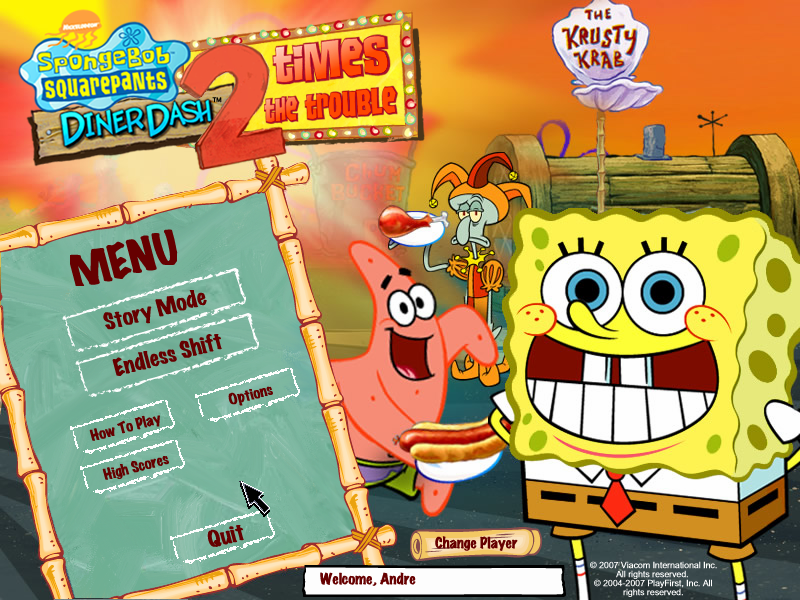 Screenshot of SpongeBob SquarePants: Diner Dash 2 - Two Times the ...