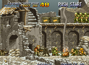 Screenshot of Metal Slug: Super Vehicle - 001 (Neo Geo, 1996) - MobyGames