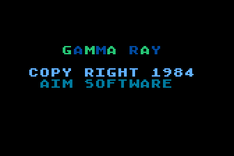 Gamma Ray (1984) - MobyGames