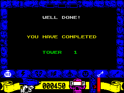 Screenshot of Mickey Mouse: The Computer Game (ZX Spectrum, 1988 ...