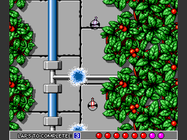 Screenshot of Micro Machines (Amiga, 1991) - MobyGames