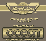 Screenshot of Micro Machines (Game Boy, 1991) - MobyGames