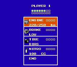 Screenshot of Final Lap (NES, 1987) - MobyGames