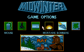 Screenshot of Midwinter (DOS, 1989) - MobyGames