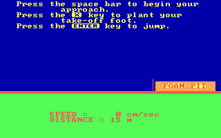 Screenshot of Olympic Decathlon (PC Booter, 1980) - MobyGames