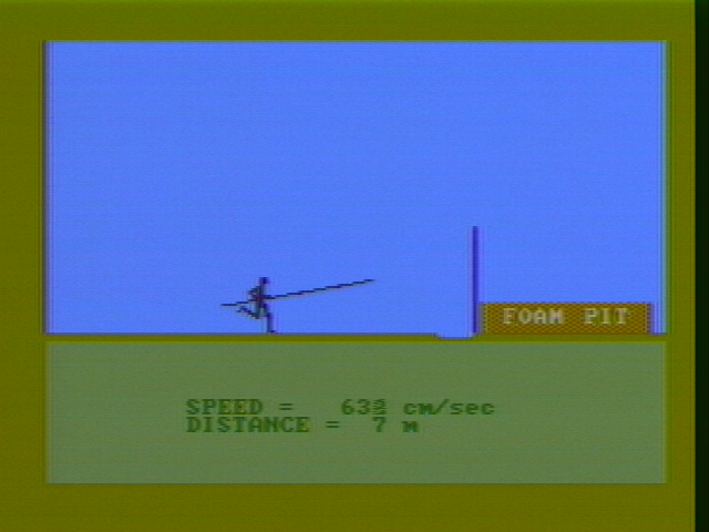 Screenshot of Olympic Decathlon (PC Booter, 1980) - MobyGames