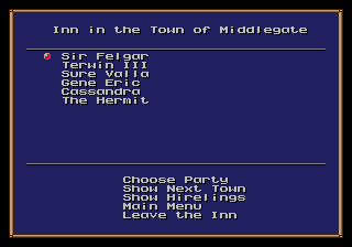 Screenshot of Might and Magic II: Gates to Another World (Genesis, 1988 ...