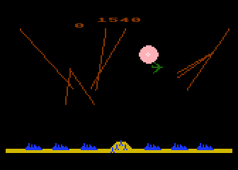 Screenshot of Missile Command (Atari 5200, 1980) - MobyGames