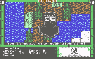 Screenshot of Moebius: The Orb of Celestial Harmony (Commodore 64, 1985 ...