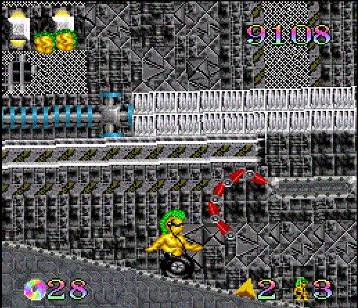 Screenshot of Mo Hawk & Headphone Jack (SNES, 1995) - MobyGames
