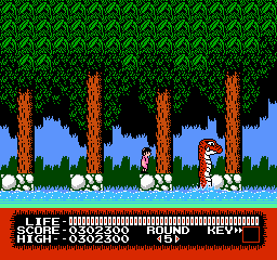 Screenshot of Monster Party (NES, 1989) - MobyGames
