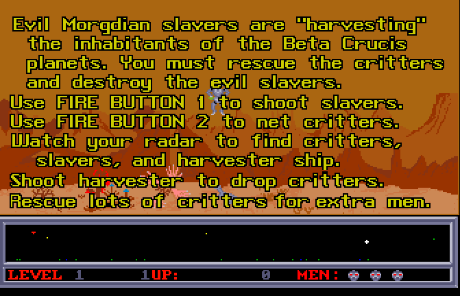 Screenshot of Space Ranger (Arcade, 1987) - MobyGames