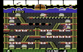 Screenshot of Mr. Do!'s Castle (Commodore 64, 1983) - MobyGames
