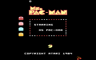 Screenshot of Ms. Pac-Man (Atari 7800, 1982) - MobyGames