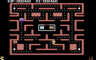 Screenshot of Ms. Pac-Man (Commodore 64, 1982) - MobyGames