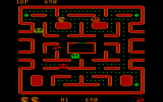 Screenshot of Ms. Pac-Man (PC Booter, 1982) - MobyGames