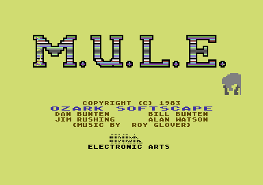 Screenshot of M.U.L.E. (Commodore 64, 1983) - MobyGames