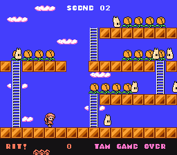 Screenshot of Rod-land (NES, 1990) - MobyGames