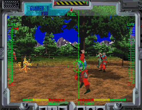 Screenshot of Behind... Enemy Lines (Arcade, 1997) - MobyGames