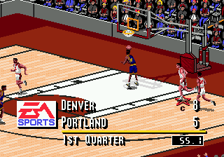 Screenshot of NBA Live 95 (Genesis, 1994) - MobyGames
