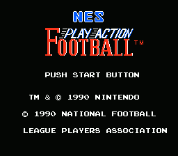 Screenshot of NES Play Action Football (NES, 1990) - MobyGames