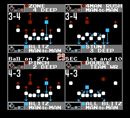 Screenshot of NES Play Action Football (NES, 1990) - MobyGames