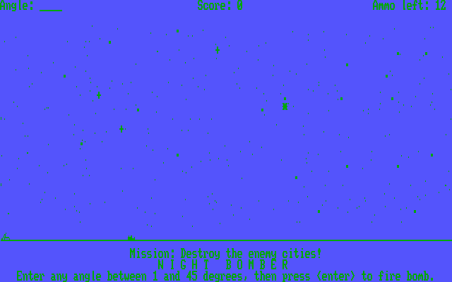 Night Bomber (1988) - MobyGames