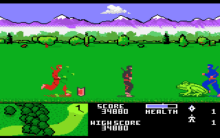 Screenshot of Ninja Golf (Atari 7800, 1990) - MobyGames