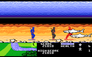 Screenshot of Ninja Golf (Atari 7800, 1990) - MobyGames