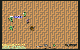 Screenshot of Rambo: First Blood Part II (Commodore 64, 1986) - MobyGames