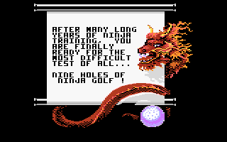 Screenshot of Ninja Golf (Atari 7800, 1990) - MobyGames