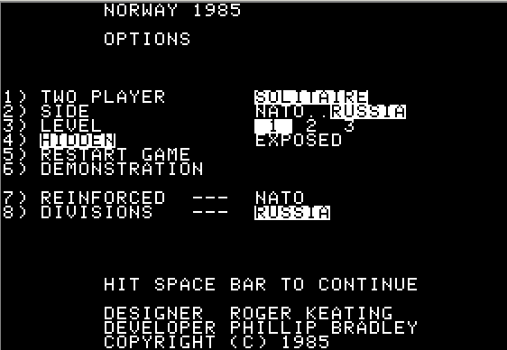 Norway 1985 screenshots - MobyGames