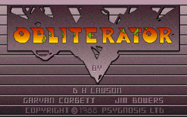 Screenshot of Obliterator (Amiga, 1988) - MobyGames