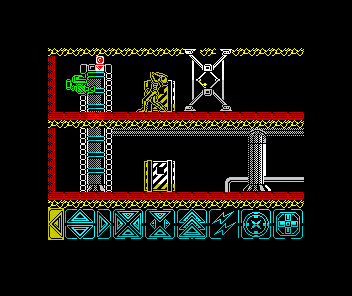 Screenshot of Obliterator (ZX Spectrum, 1988) - MobyGames