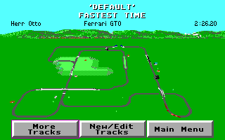 Screenshot of Stunts (DOS, 1990) - MobyGames