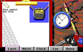 Screenshot of Stunts (DOS, 1990) - MobyGames