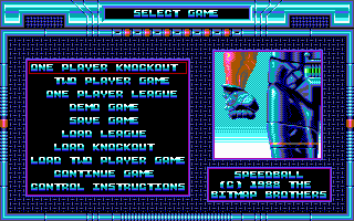 Screenshot of Speedball (DOS, 1988) - MobyGames