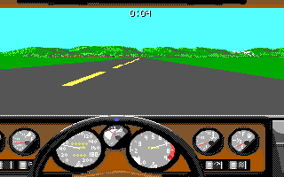 Screenshot of Stunts (DOS, 1990) - MobyGames
