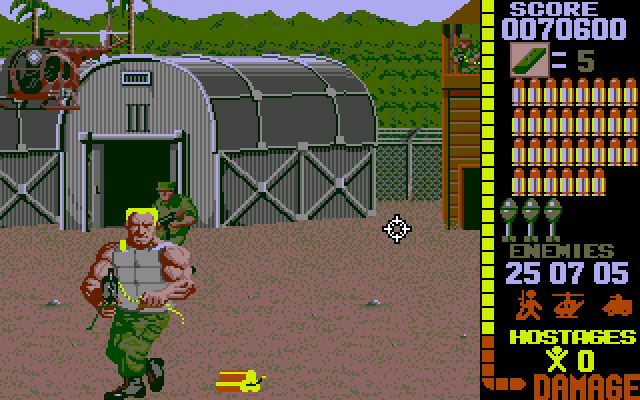 Screenshot of Operation Wolf (Amiga, 1987) - MobyGames