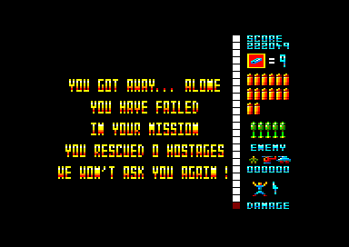 Screenshot of Operation Wolf (Amstrad CPC, 1987) - MobyGames