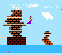 Screenshot of Pac-Land (NES, 1984) - MobyGames