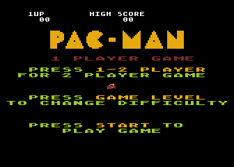 Screenshot of Pac-Man (Atari 5200, 1980) - MobyGames
