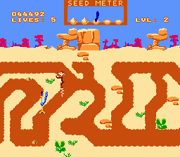 Screenshot of Road Runner (NES, 1986) - MobyGames