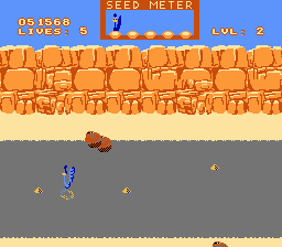 Screenshot of Road Runner (NES, 1986) - MobyGames