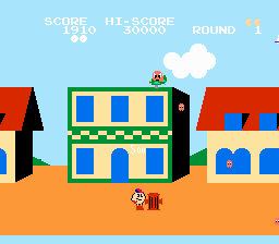 Screenshot of Pac-Land (NES, 1984) - MobyGames