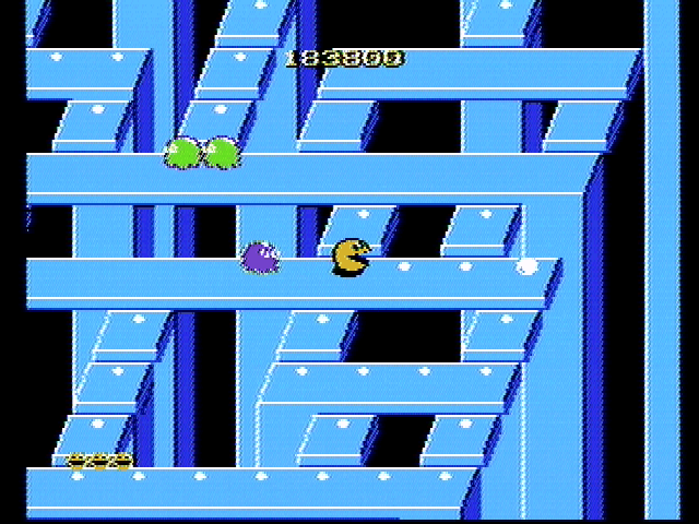 Screenshot of Pac-Mania (NES, 1987) - MobyGames