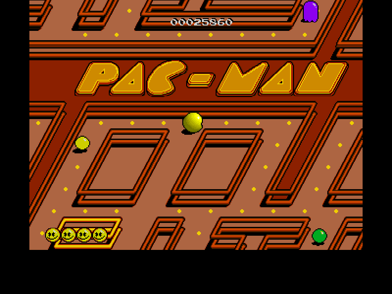 Screenshot of Pac-Mania (Amiga, 1987) - MobyGames