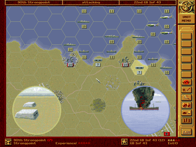 Screenshot of Panzer General (DOS, 1994) - MobyGames
