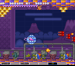 Screenshot of Parodius (SNES, 1990) - MobyGames