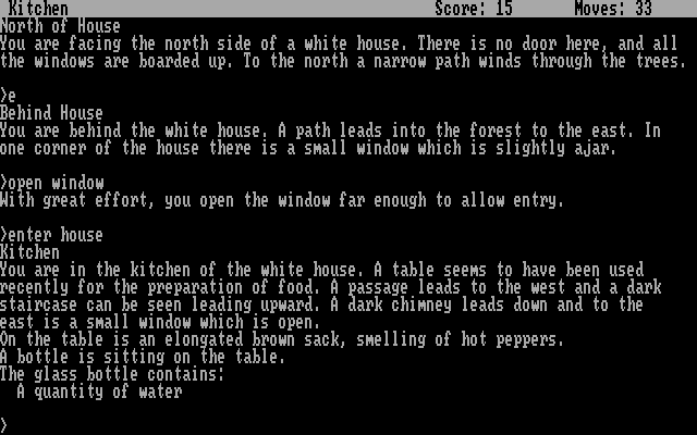 Screenshot of Zork: The Great Underground Empire (DOS, 1980) - MobyGames
